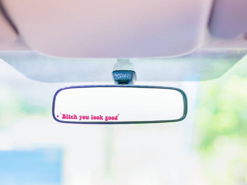 You Look Good Rear View Mirror Decal Mirror Decal Self - Etsy