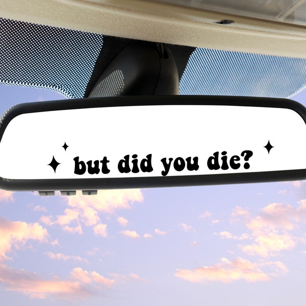 Rear View Mirror Decal - Etsy