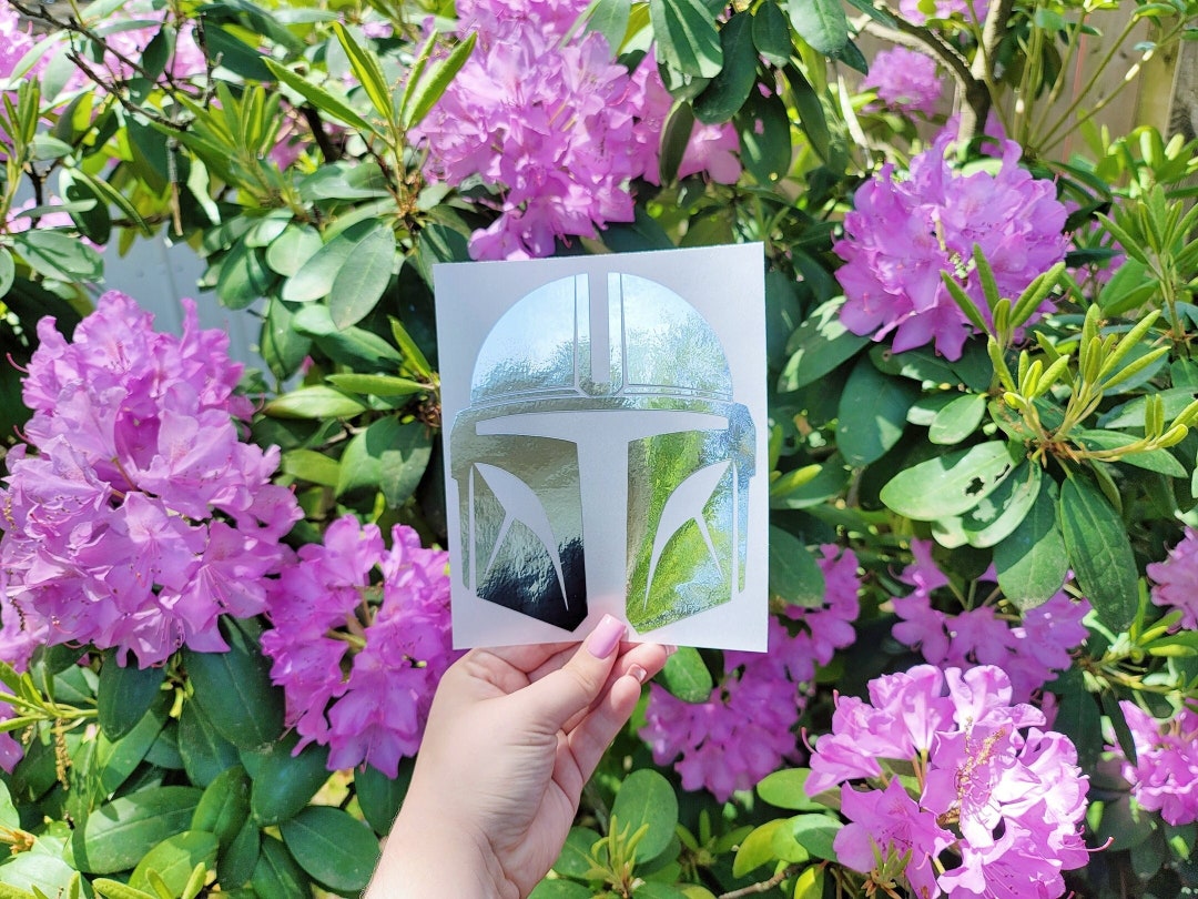 Star Wars Mandalorian Helmet Logo Star Wars Decal - Etsy