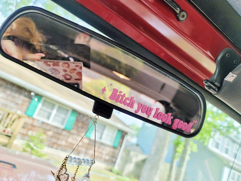 You Look Good Rear View Mirror Decal Mirror Decal Self - Etsy