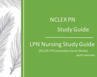 Nclex Pn Study Guide - Etsy