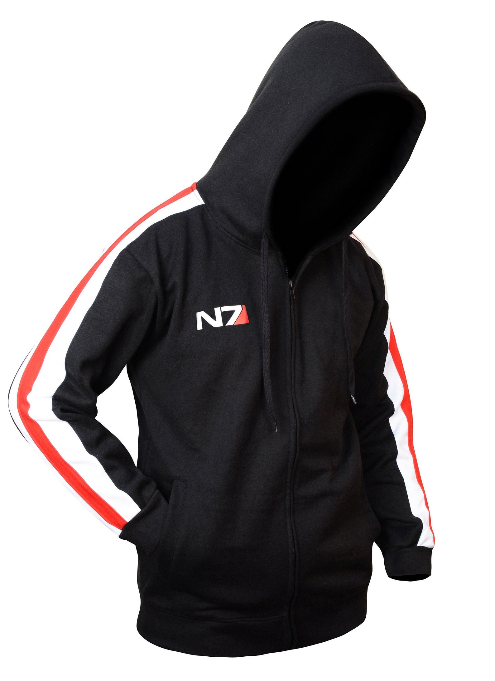 Mass Effect Video Game Black Cosplay Hoodie N7 Mass Effect 3 Etsy