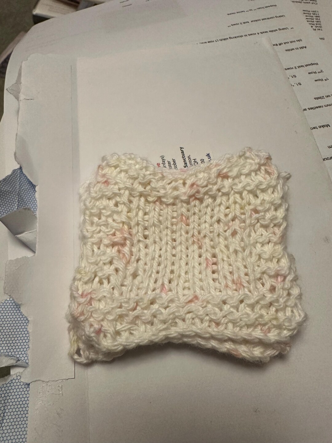 Hand Knitted Reusuable Make up Remover Pads Made With 100% Cotton, Very ...