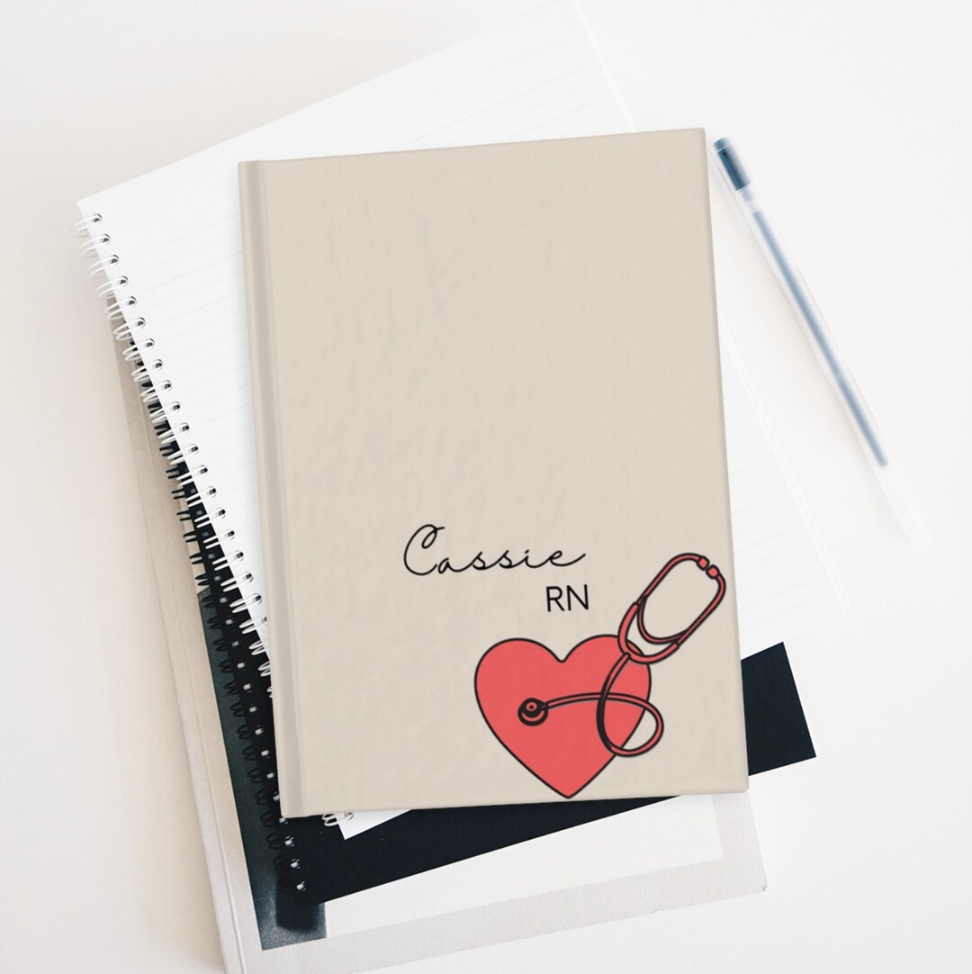 Personalized Nurse Notebook/ Journal, Personalized RN, MD, LPN Notebook ...
