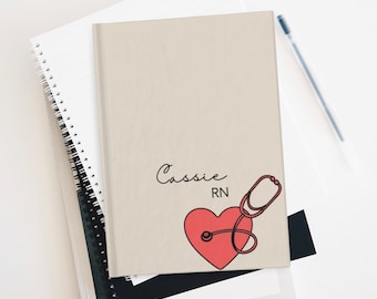 Personalized Spiral Nurse Notebook/ Journal, Personalized RN, MD, Lpn ...