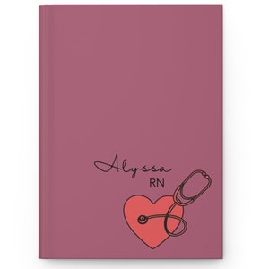 Personalized Nurse Notebook/ Journal, Personalized RN, MD, LPN Notebook ...