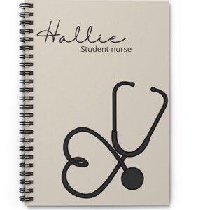 Personalized Nurse Spiral Notebook, Nurse, RN, MD, Lpn Notebook ...