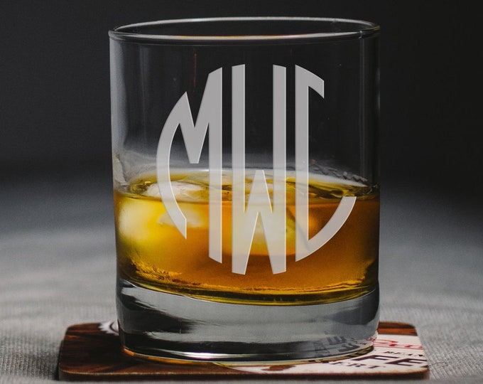 40th Birthday Whiskey Glass With Heavy Base Great Engraved Etsy