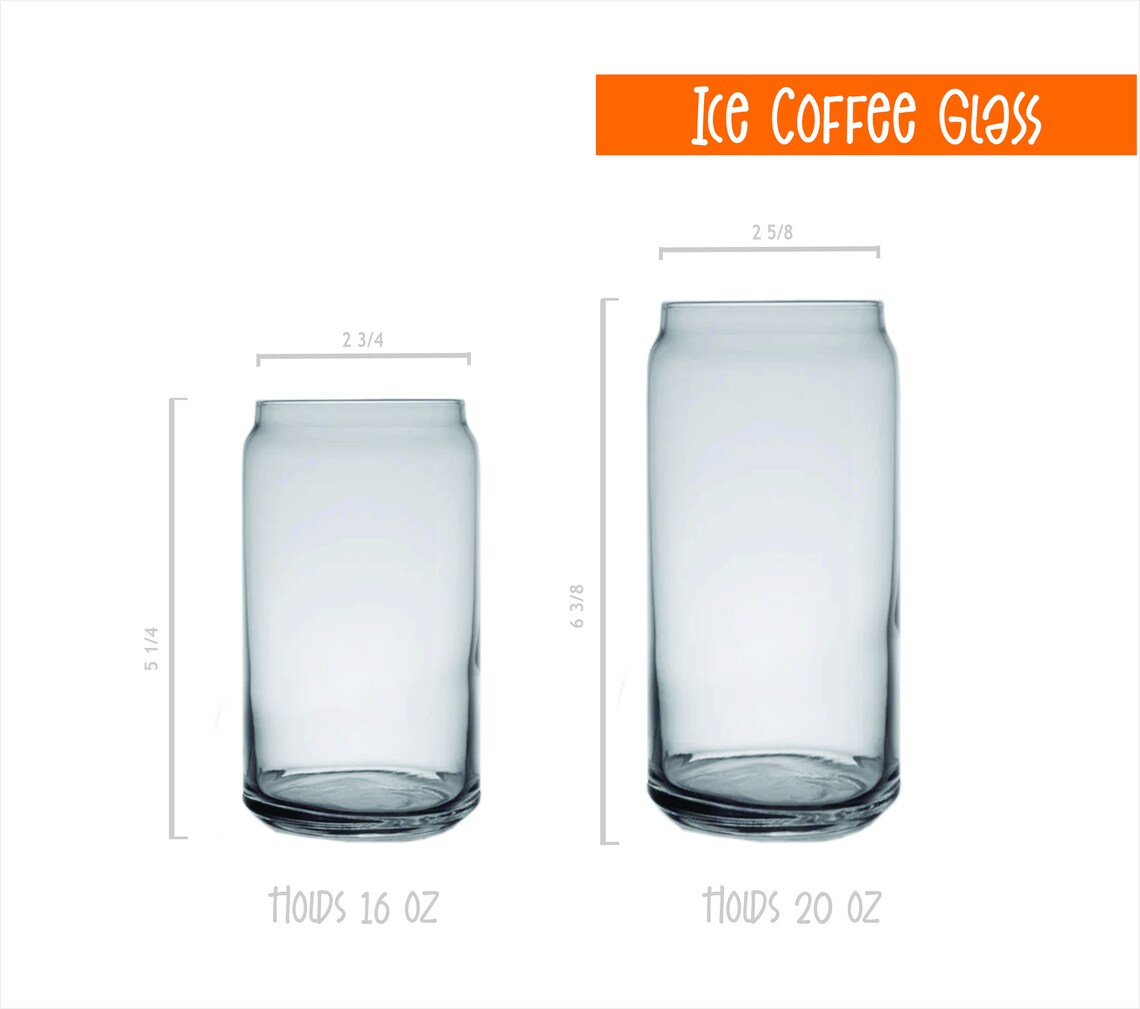 Personalized Can Glass With Lid Etched Custom Glass Coffee - Etsy