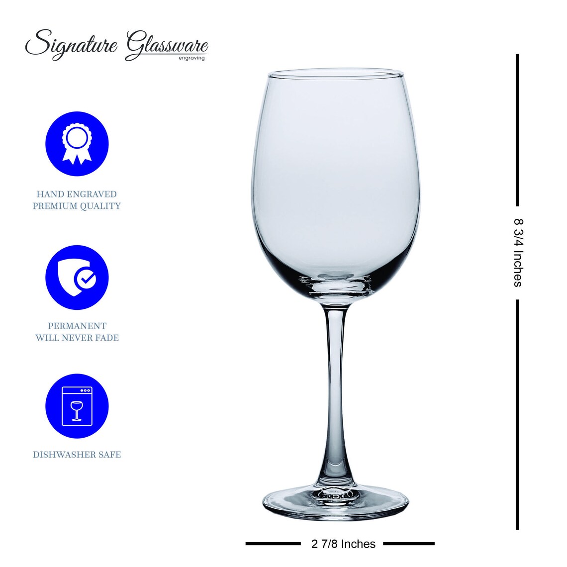 Custom Design Wine Glasses Logo Wine Glass Personalized T Etsy