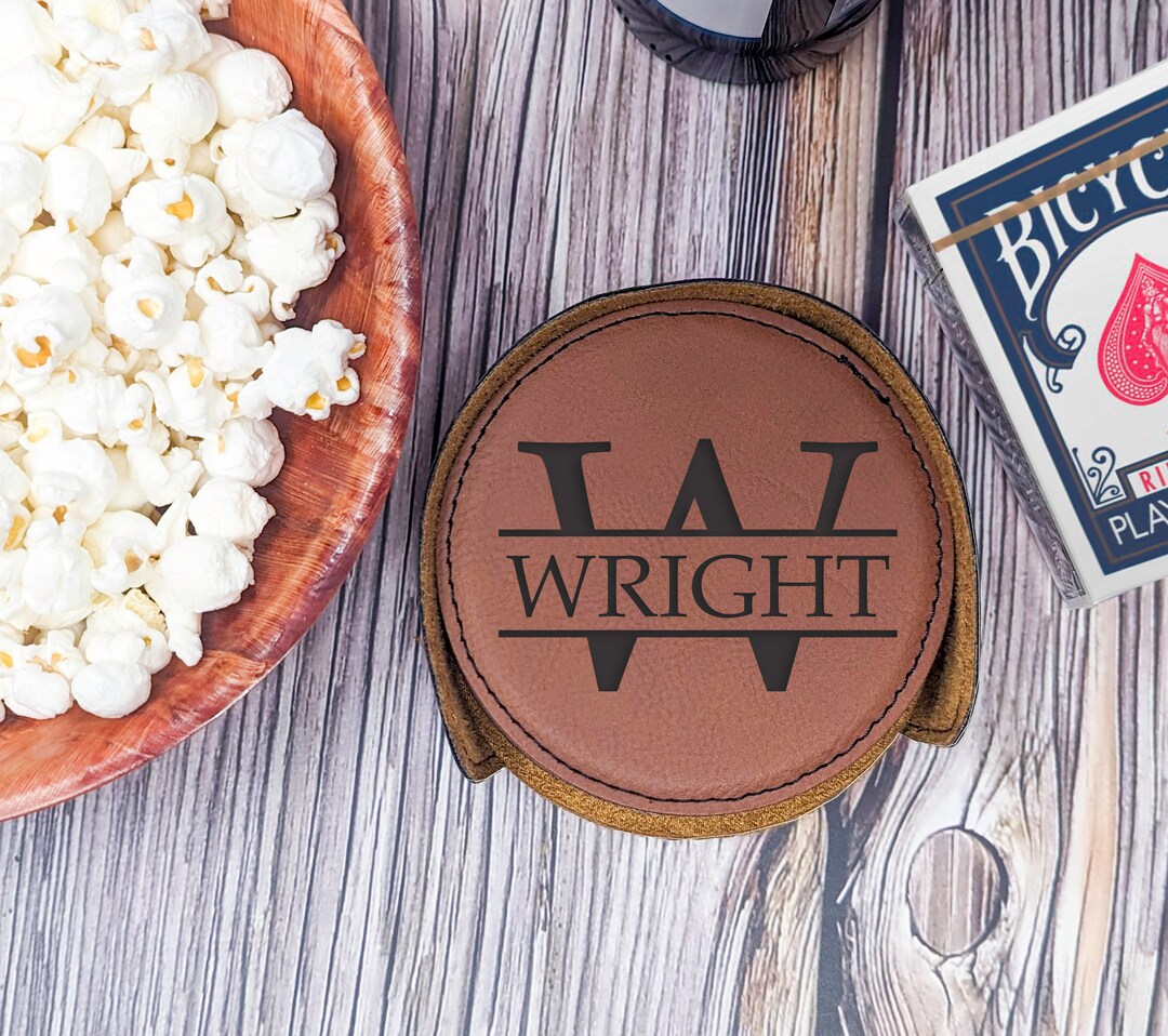 Personalized Coasters, Custom Coaster Set, Initial Coasters, Monogram ...