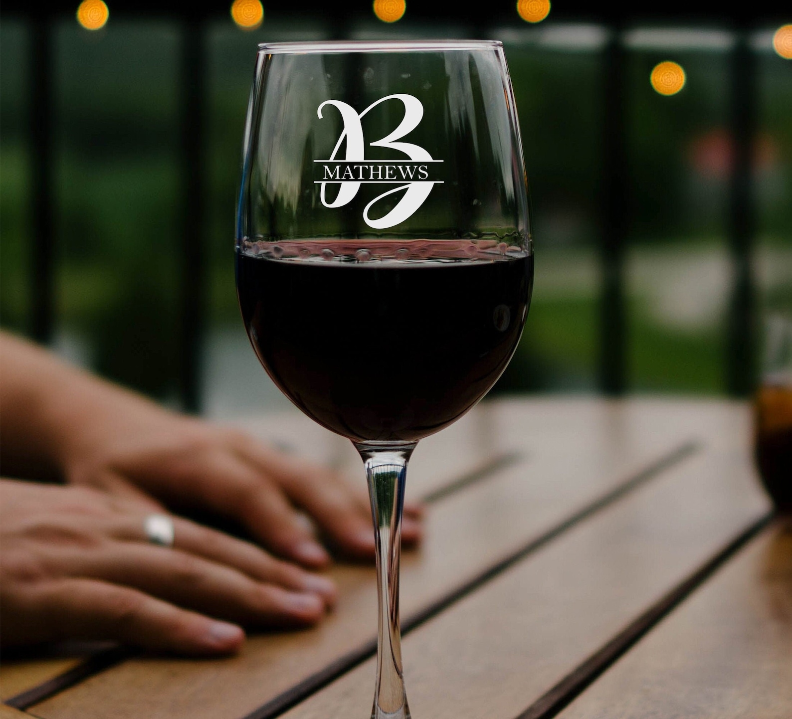 Etched Wine Glasses, Personalized Stemmed Wine Glasses, Engraved Wine ...