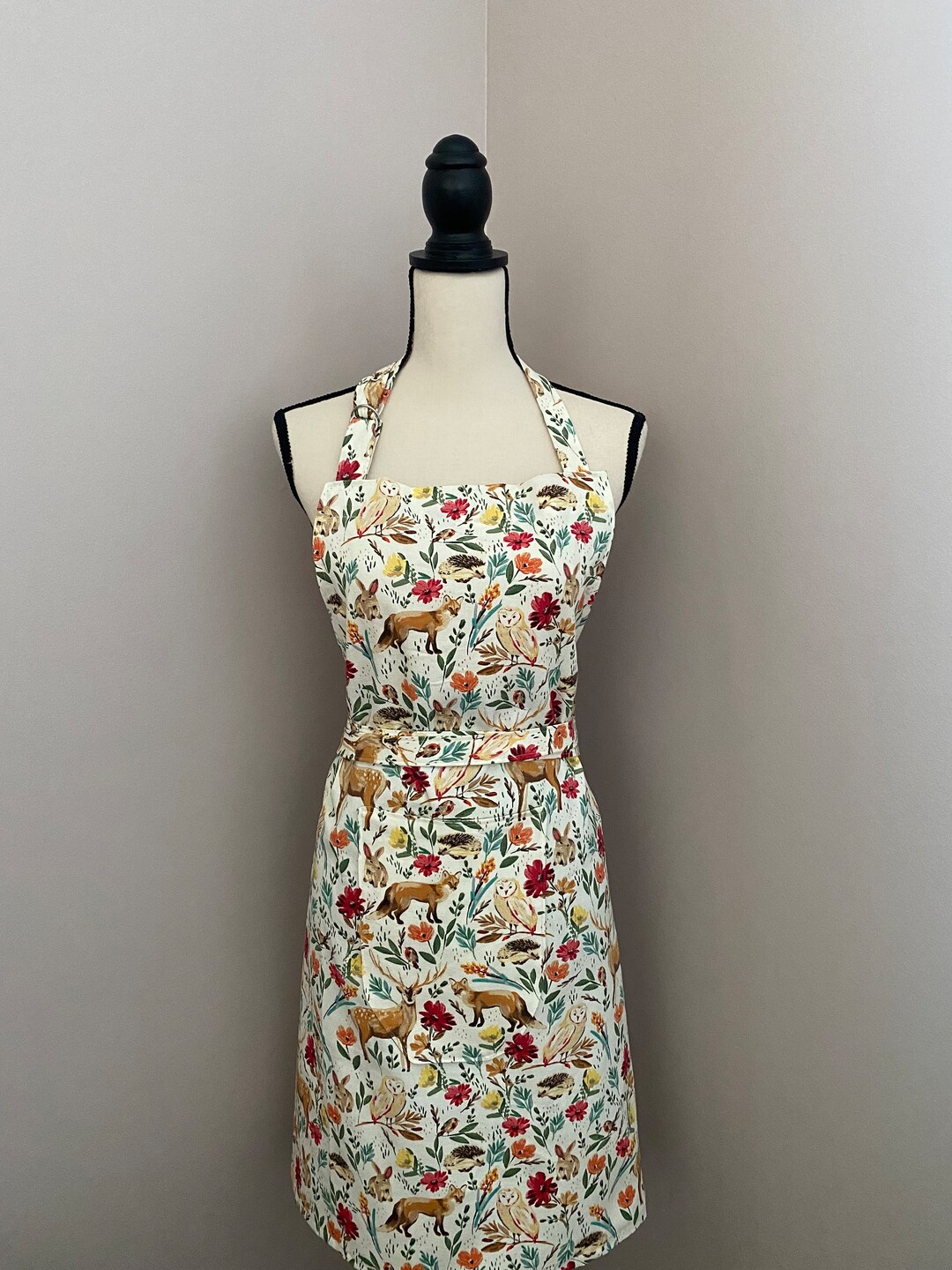 Woodland Animals Apron Animal Print Aprondeer Apron Foxes Apron Owls ...