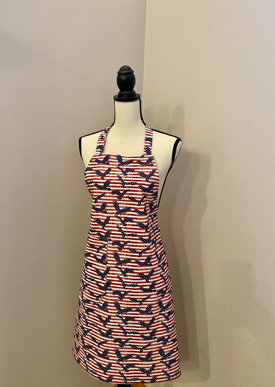 Patriotic Apron ~ July Fourth Apron~ Flag Apron~ Patriot Apron~ Eagles ...
