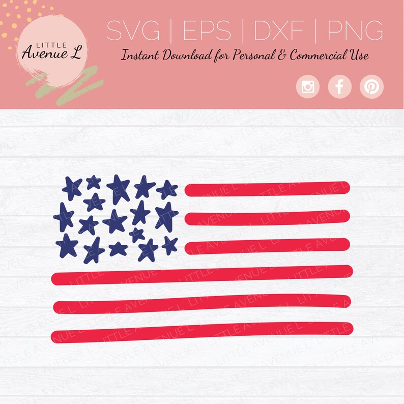 American Flag Svg Flag SVG Stars and Stripes Svg 4th of - Etsy