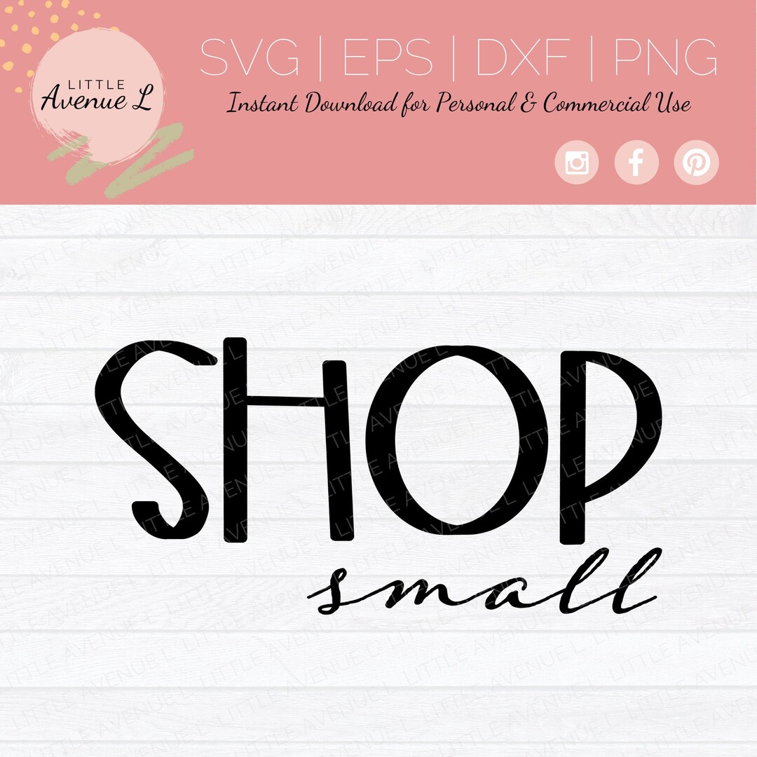 Shop Small SVG Shop Small Cut File Business SVG Shipping SVG Sticker ...