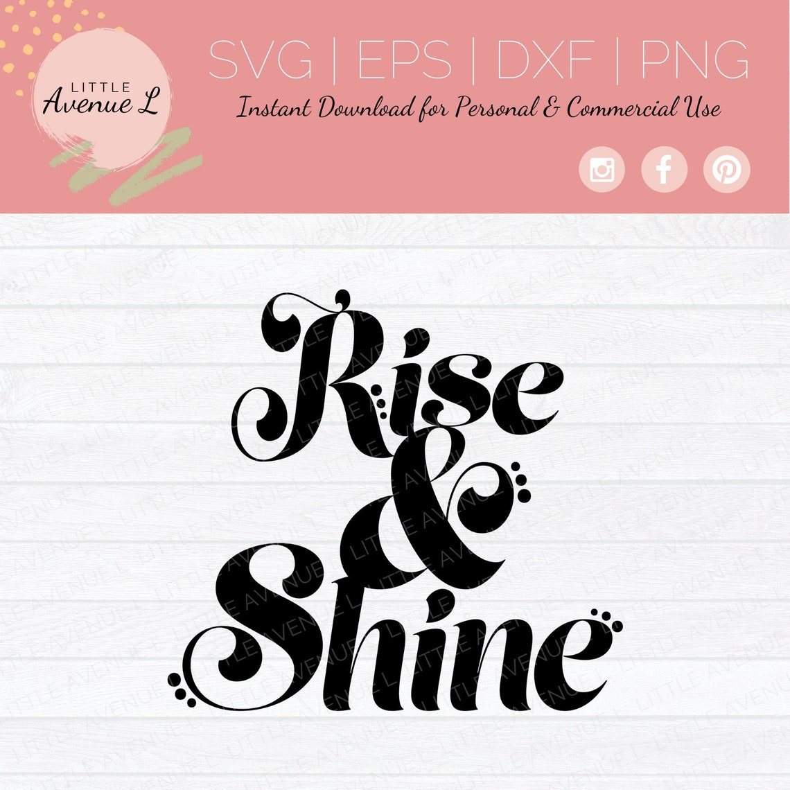 Rise and Shine SVG Rise and Shine Cut File PNG SVG - Etsy
