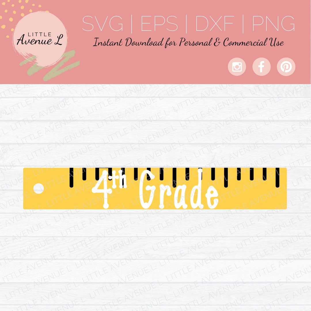 Regla SVG / Cuarto Grado SVG / Maestro Cortar Archivo / - Etsy México