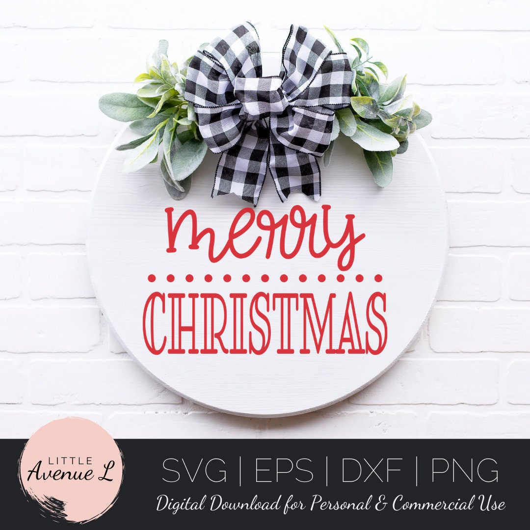 Vrolijk kerstfeest SVG Kerst SVG Het Teken SVG van Kerstmis Ornament ...