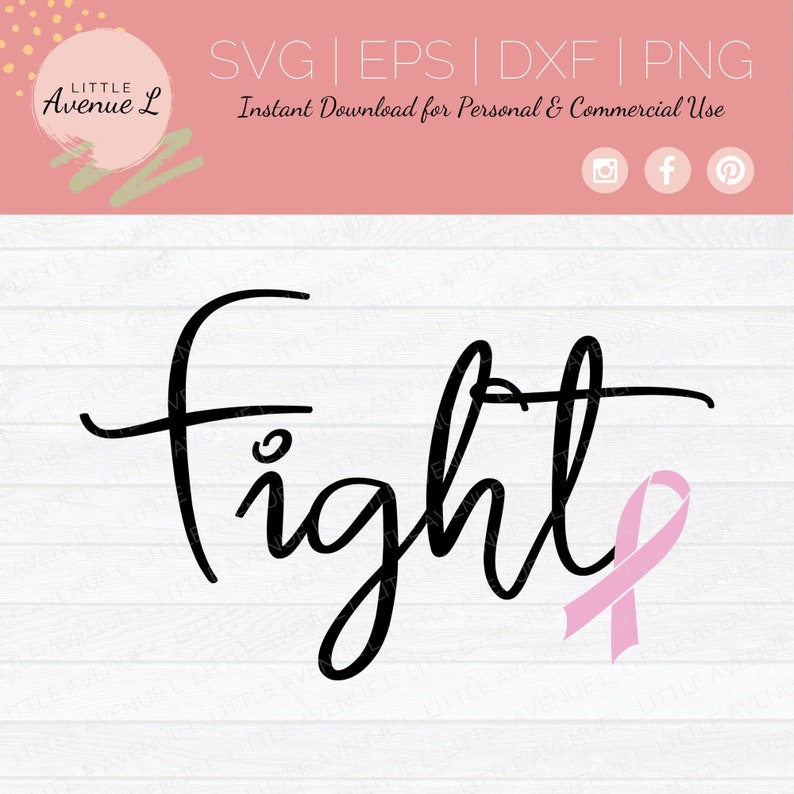 Fight SVG Awareness Ribbon SVG Fight PNG Ribbon Design - Etsy