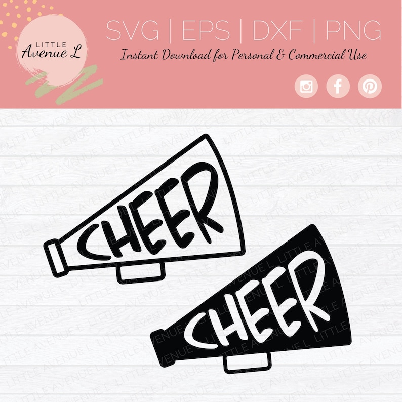 Cheer SVG Cheerleader SVG Megaphone SVG Cheer Megaphone Svg Cheer Png ...