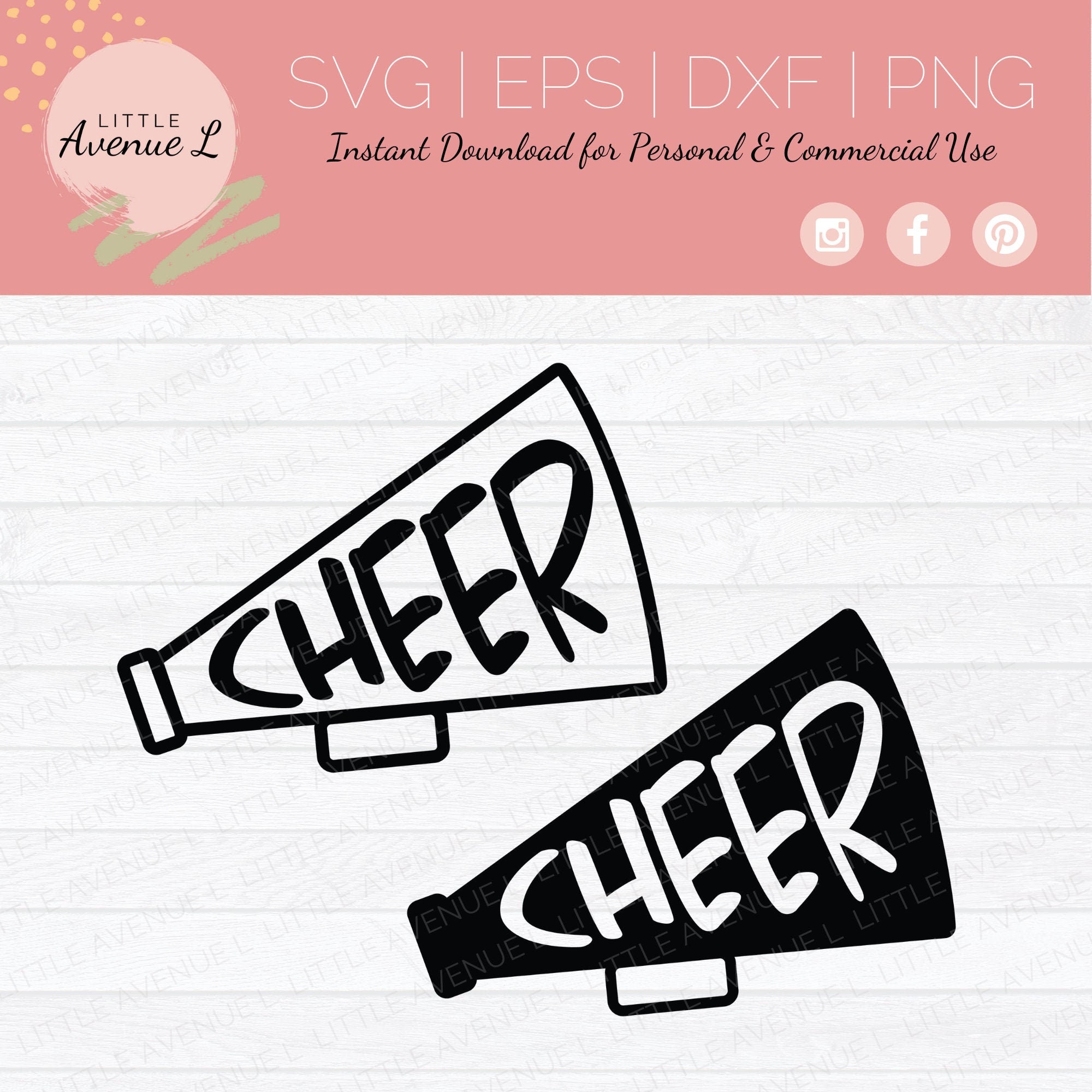 Cheer SVG Cheerleader SVG Megaphone SVG Cheer Megaphone Svg Cheer Png ...