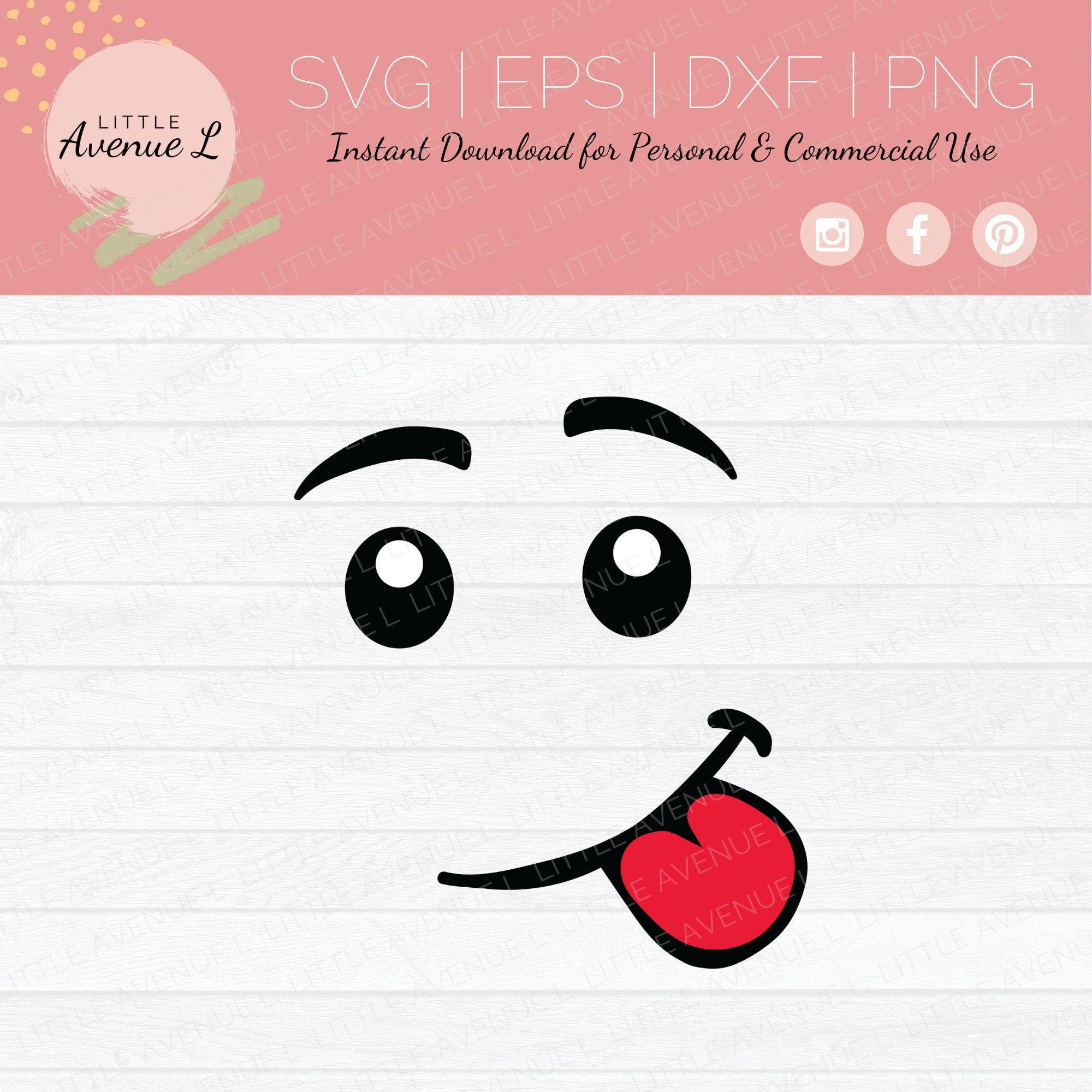 Silly Face SVG | Smile SVG | Digital Download ONLY | Building Block ...