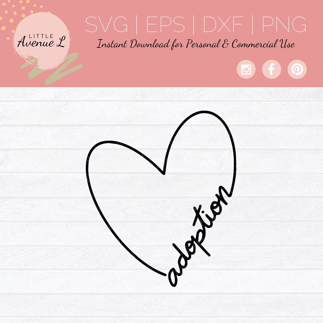 Adoption SVG | Adoption Cut File | Adoption PNG | Heart Svg | Hand ...