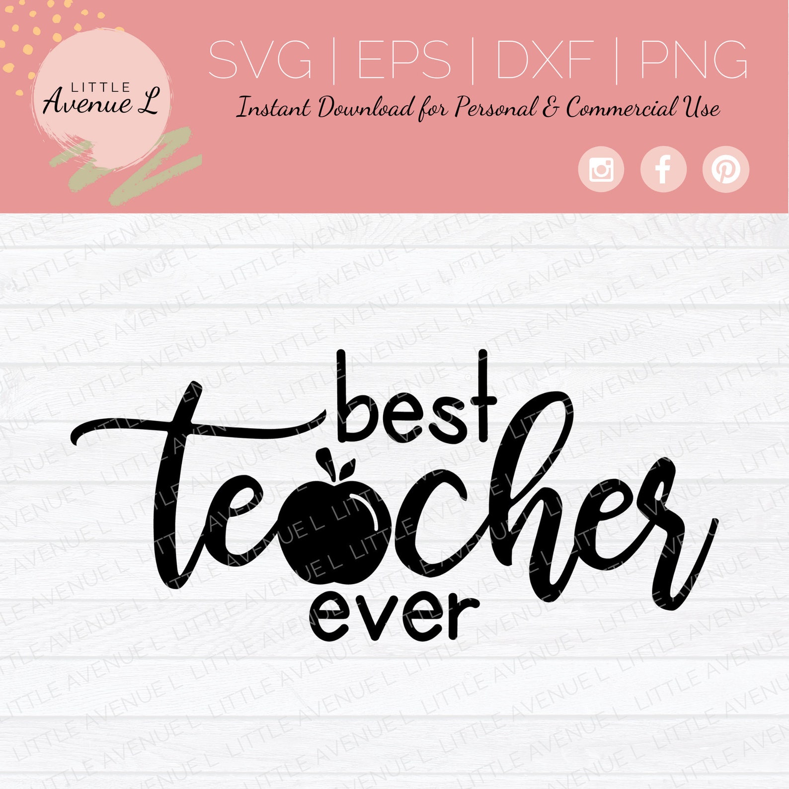 Best Teacher Ever SVG | Teacher Cut File | Back to School | Teacher SVG ...
