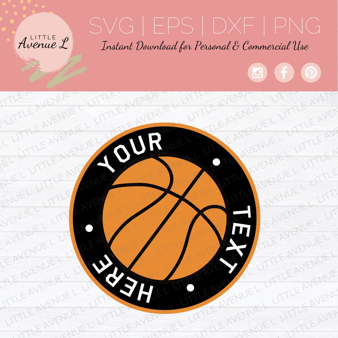 Basketball SVG Basketball Frame Basketball Clipart Sports SVG Ball ...