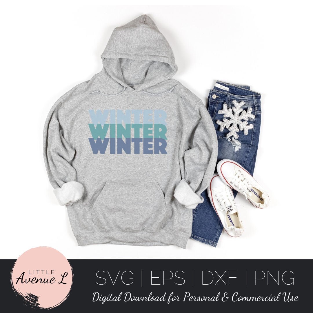 Winter SVG Winter Stacked Svg Winter Shirt Design Winter Cut File ...