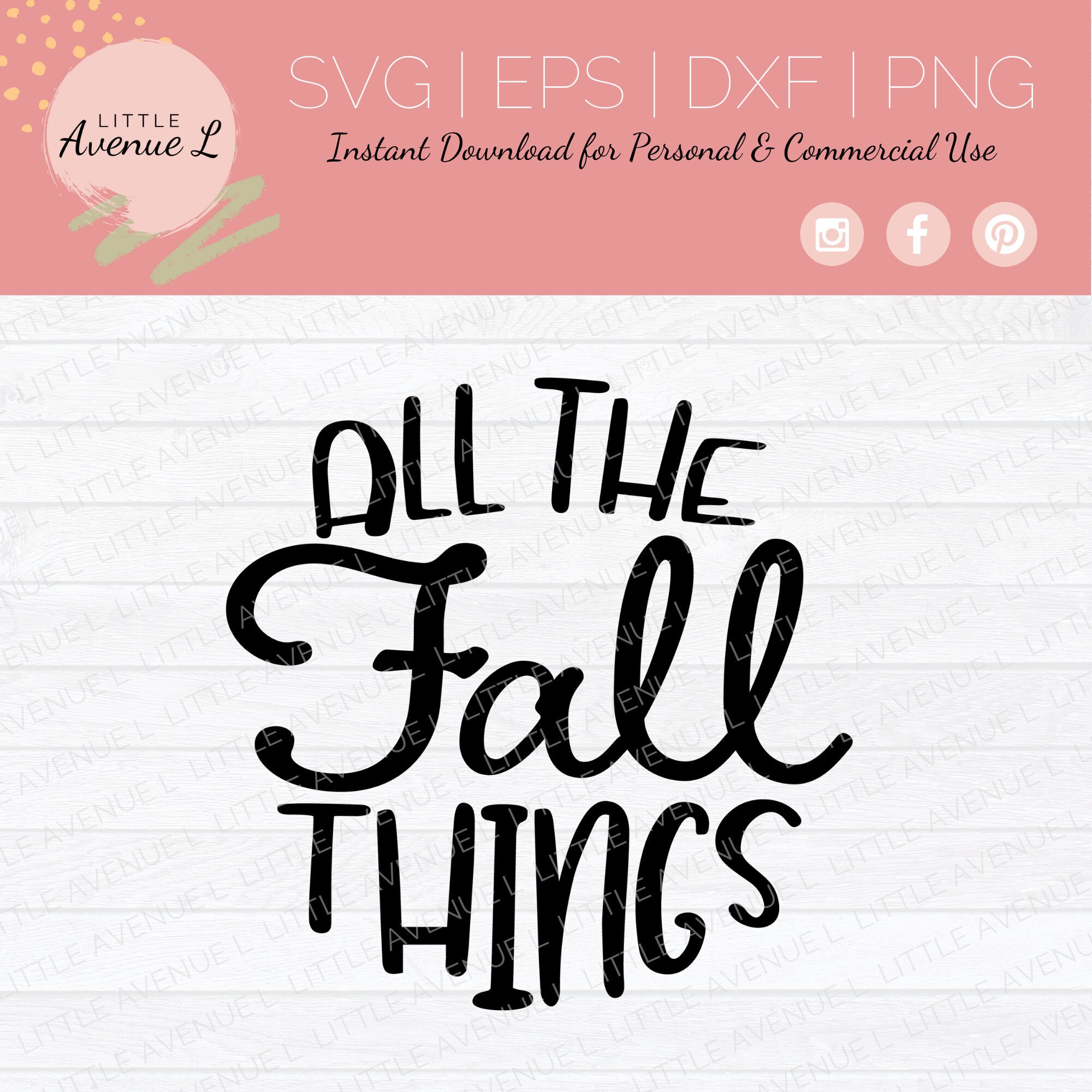 All the Fall Things SVG Fall SVG Fall is My Favorite | Etsy