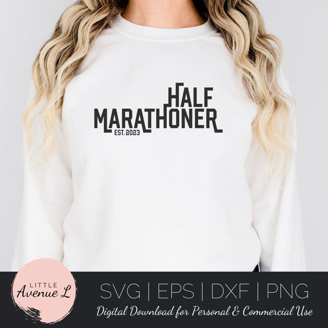 Half Marathoner SVG | Half Marathon SVG | Runner SVG | Half Marathon ...