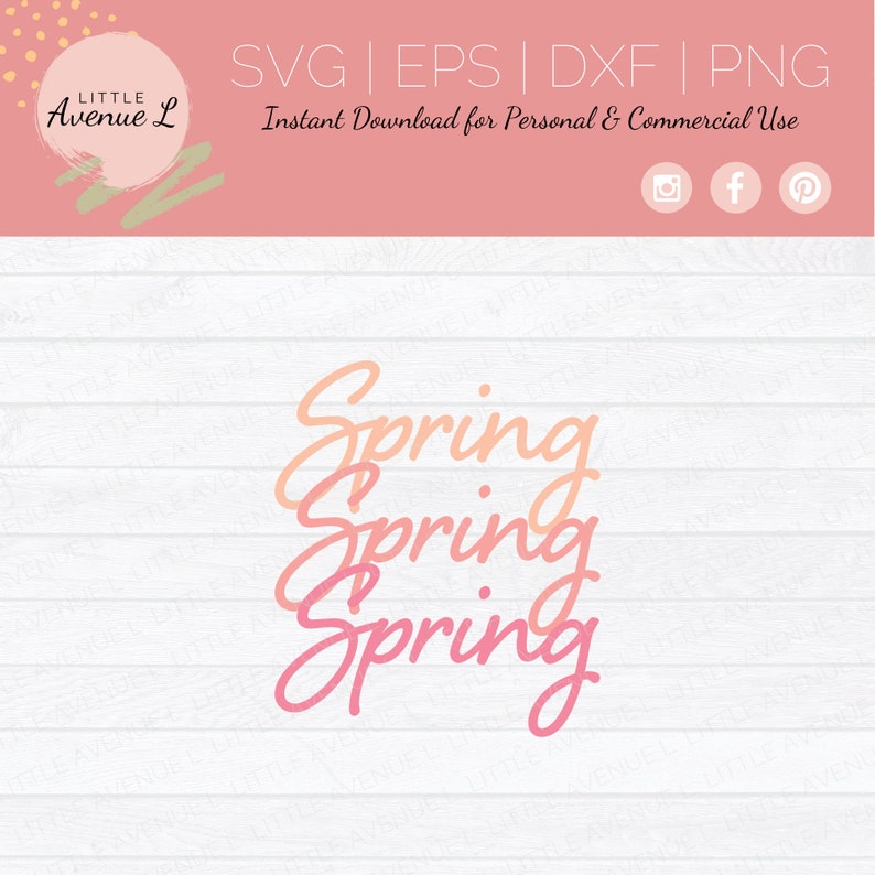 Seasons SVG Cursive SVG Stacked Svg Spring Svg Summer - Etsy