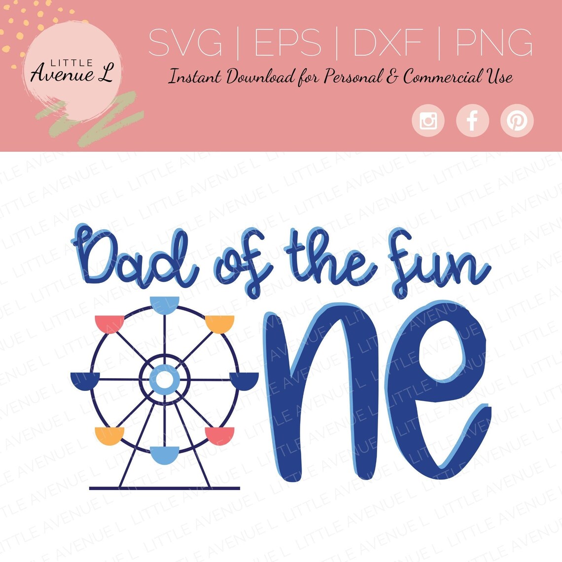 First Birthday Svg Dad of the Fun One Fun to Be One Svg - Etsy