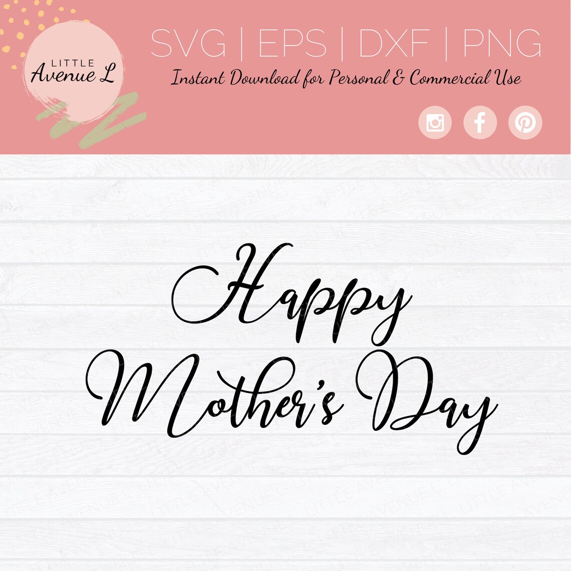 Mother's Day SVG Mother's Day Cut File Happy | Etsy