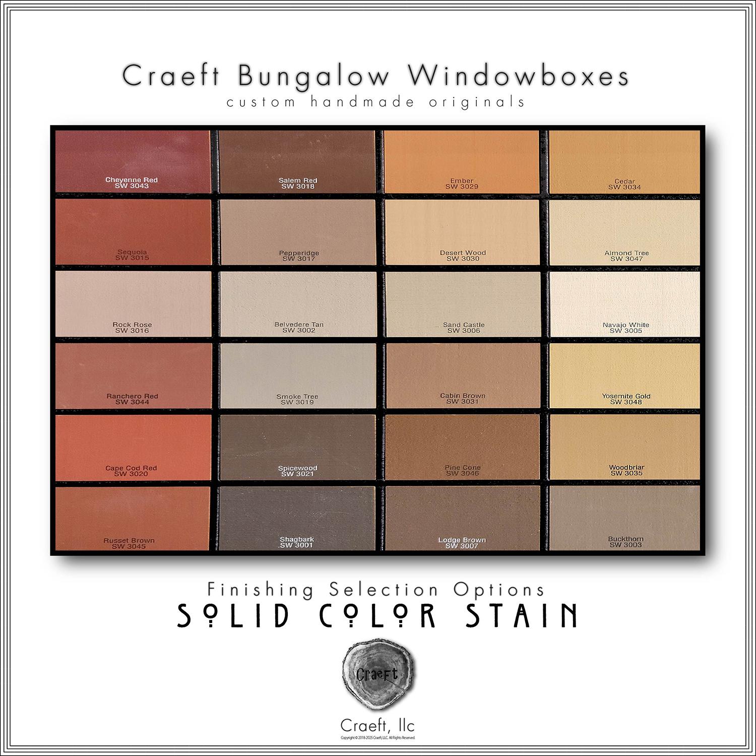 Windowbox Finishing - Solid Color Stain - Etsy