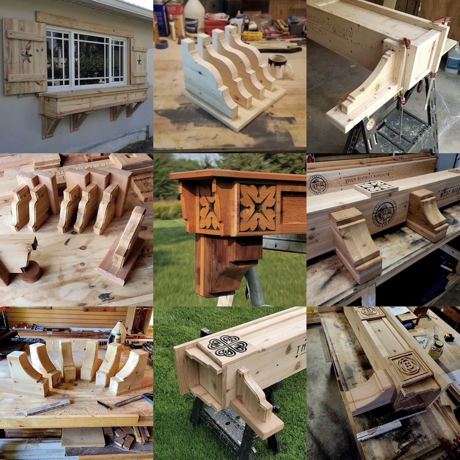 Chicago Bungalow Style Windowbox Corbels - Etsy