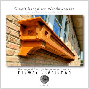 Chicago Bungalow Craftsman Style Windowbox – Midway Craftsman - Small ...