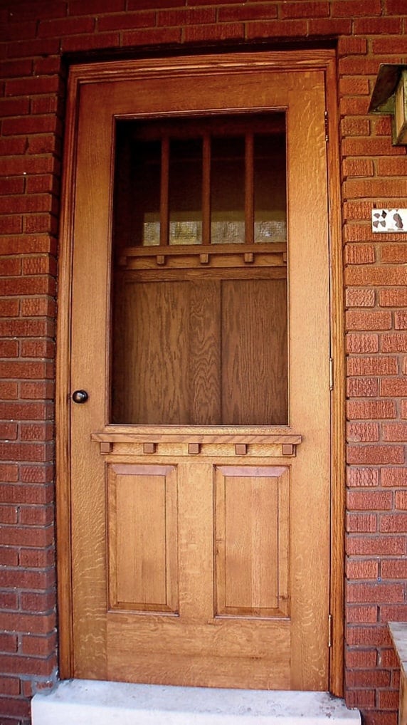 Craftsman Screen Door - the Forest Glen Style - Etsy