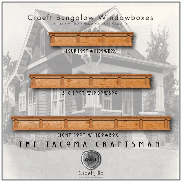 Craftsman Style Planters - Etsy