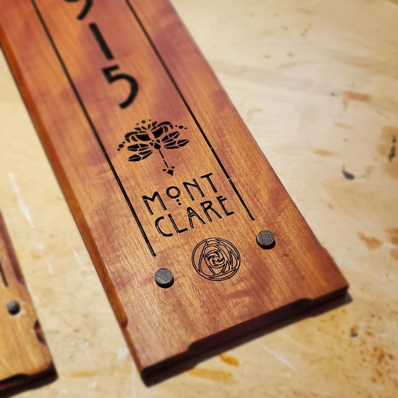 Craftsman Style Address Plaque - Etsy