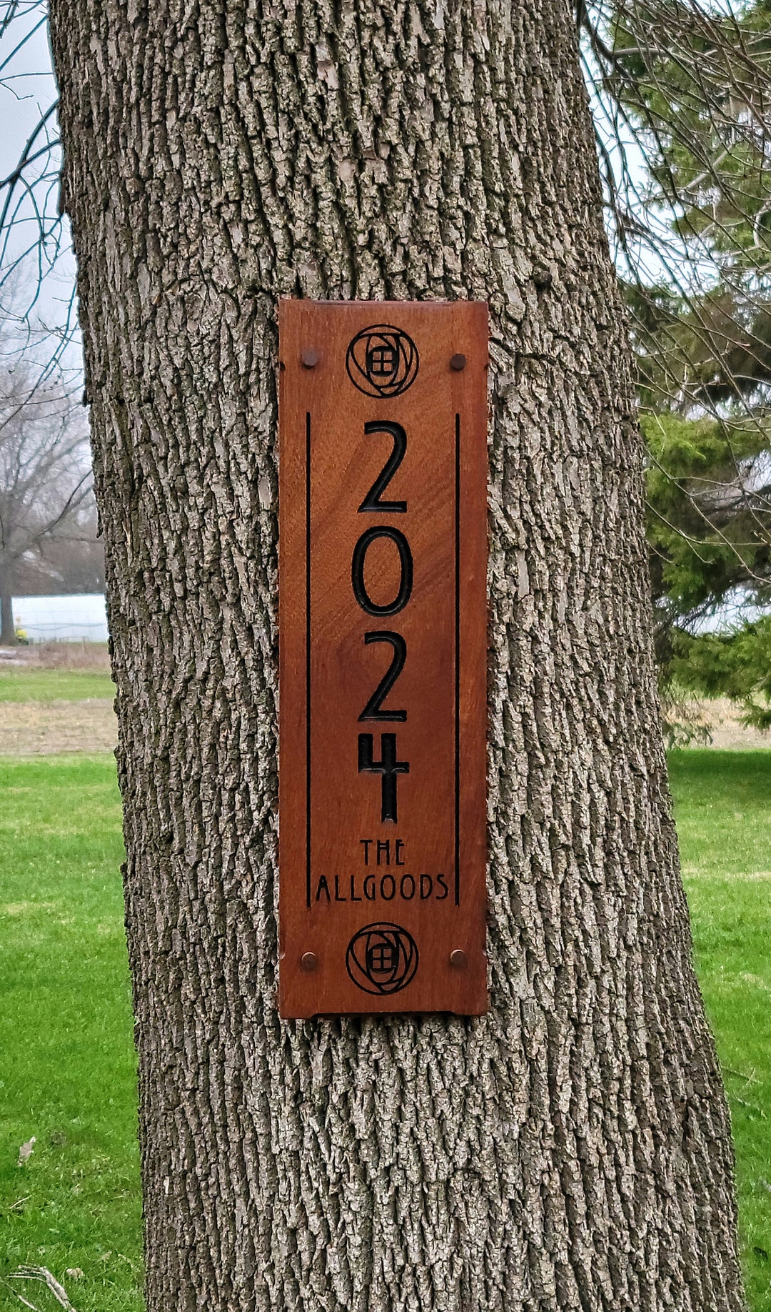 Bungalow Address Sign / Craftsman House Plaque - Etsy