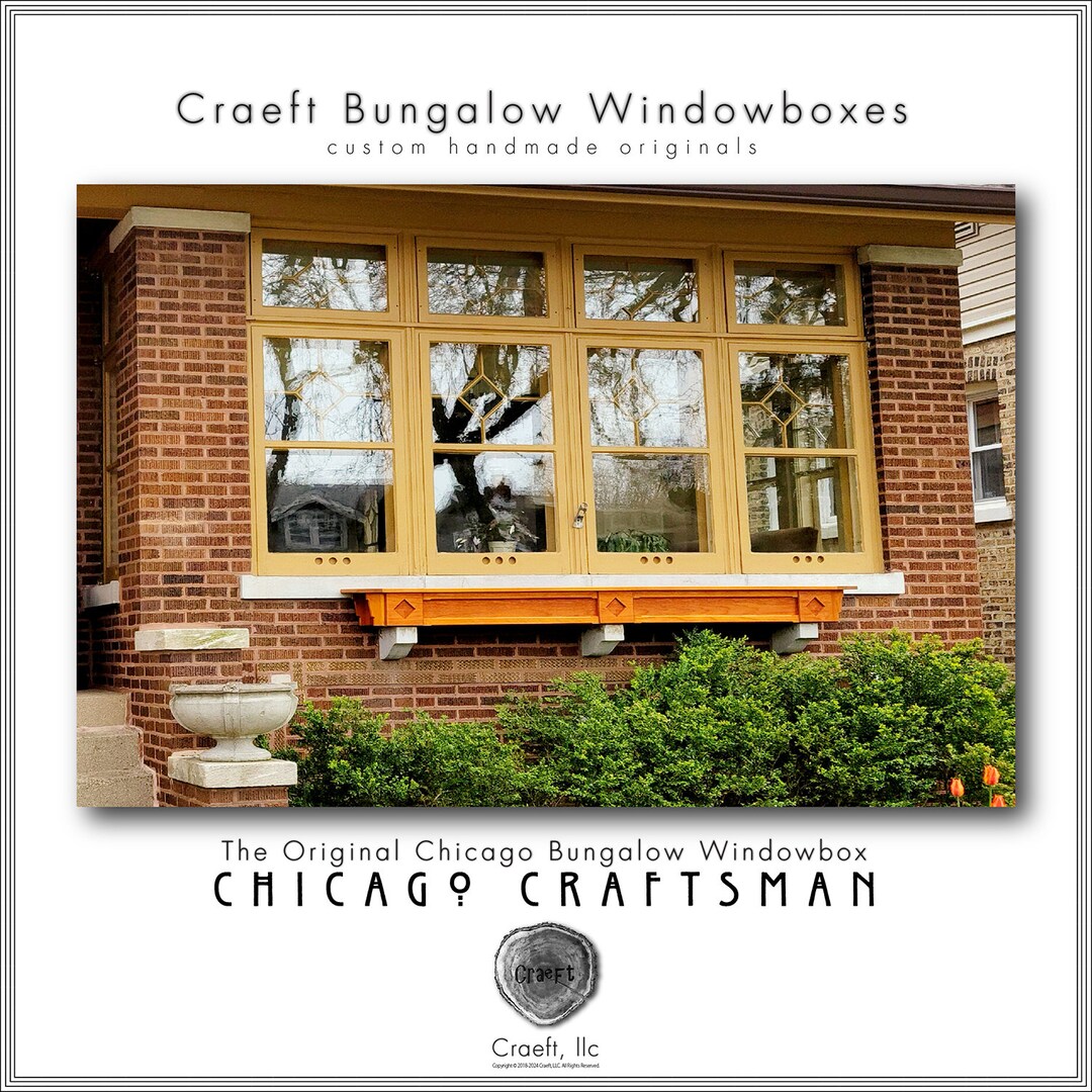 Chicago Style Bungalow Windowbox – Chicago Craftsman - Small Single ...