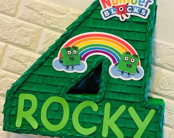 Any Number Dinosaur Pinata, Custom Number Pinata & Personalized Number ...