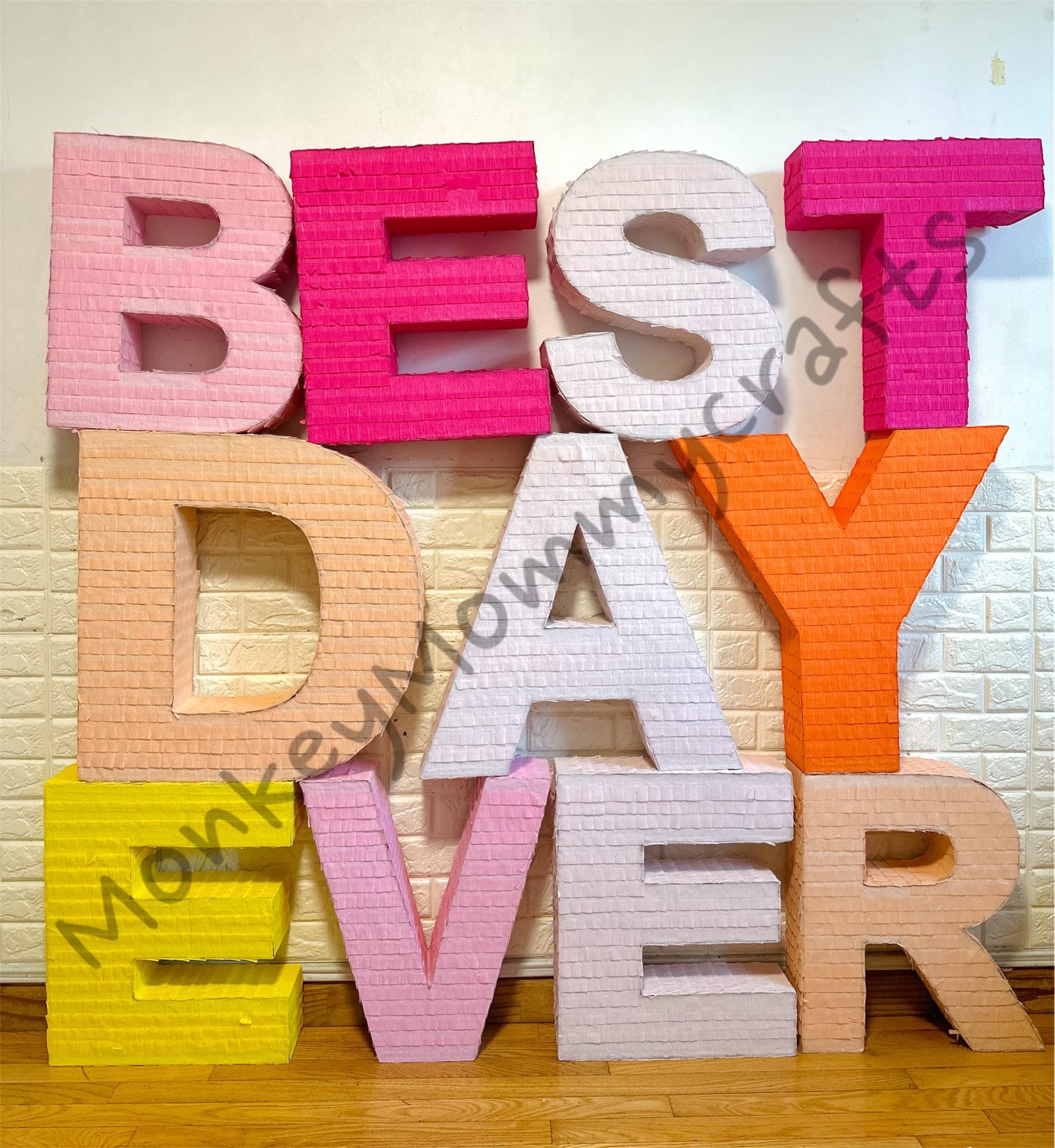 Letter Number Alphabet Pinata, Table Letter Decor, Custom Letter ...