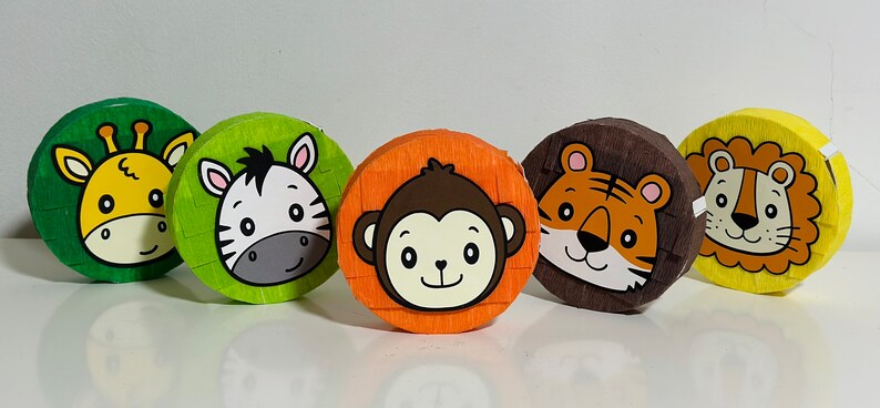 Safari Jungle Wild Animals Mini Piñata Tiger Mini Piñata - Etsy