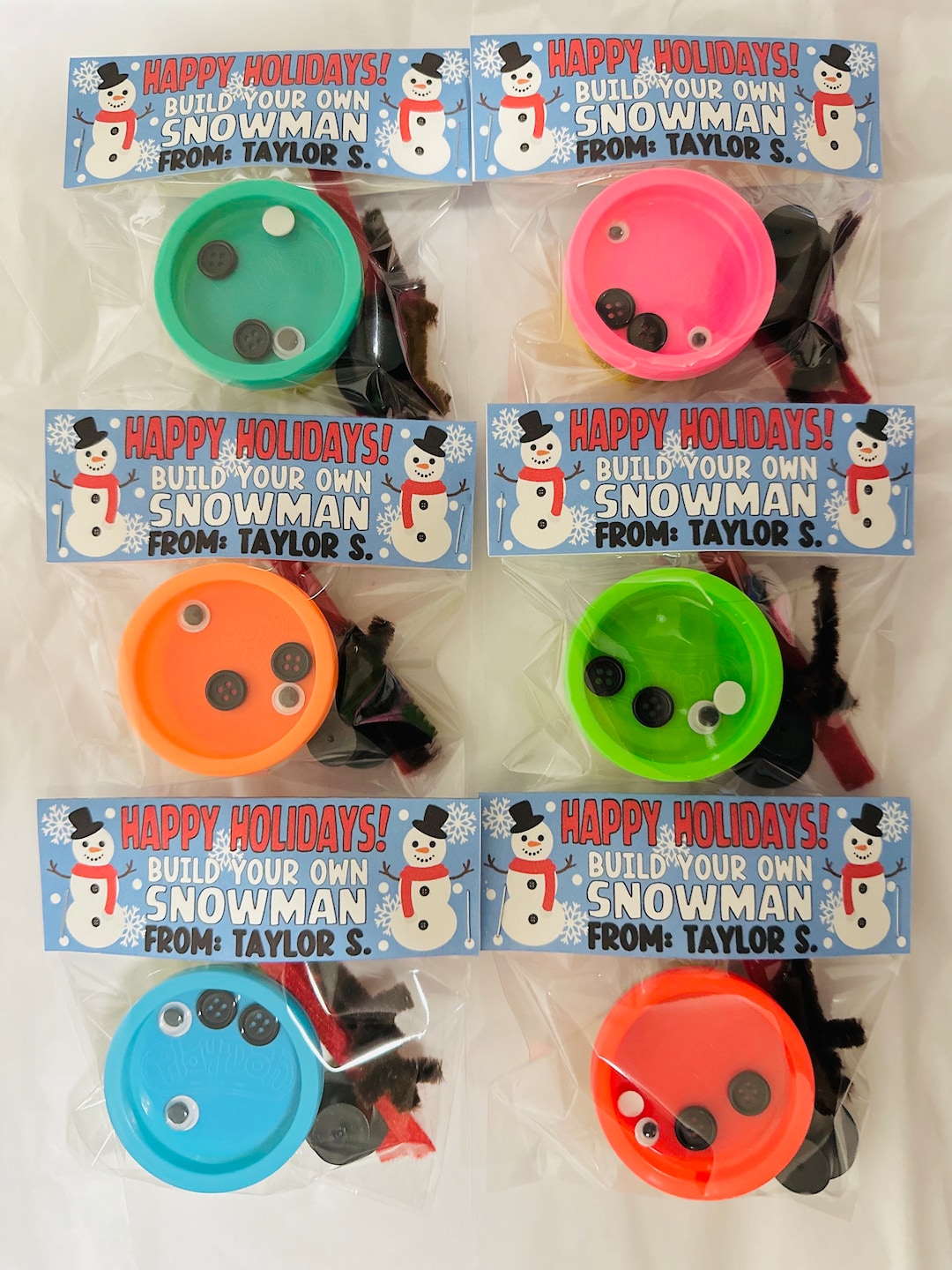 Build Your Own Snowman Kits, Personalized Christmas Snowman Kits,kid ...