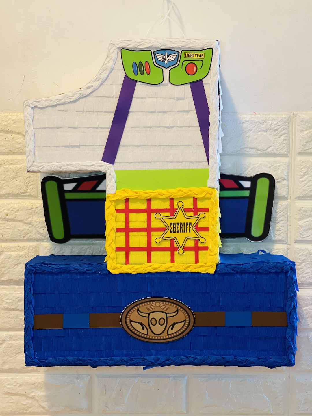 Number 1 Pinata, Custom Number Pinata, Woody and Lightyear Pinata - Etsy