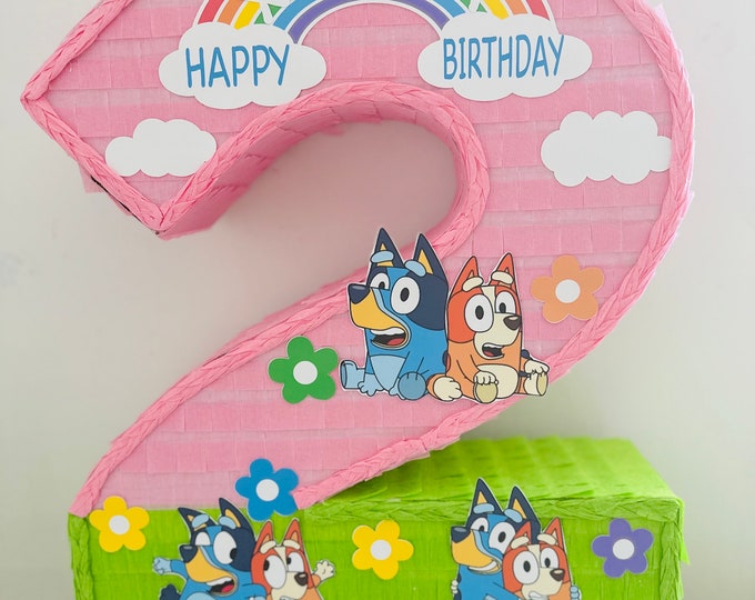Bluey Pinata 27x16x4 - Etsy